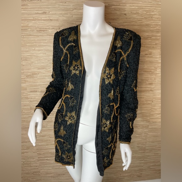 jakelin designs | Jackets & Coats | Vintage 8s Beaded Duster | Poshmark